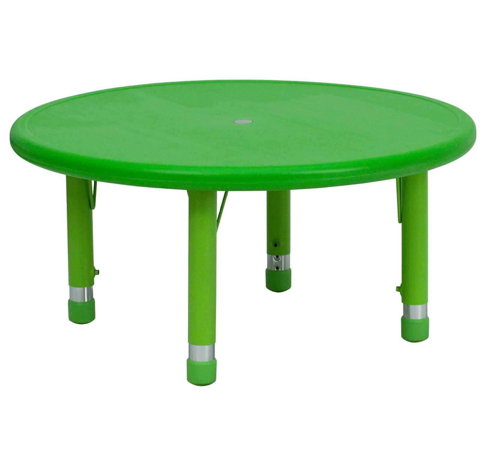 Alieon 33" Round Green Plastic Height Adjustable Activity Table ...