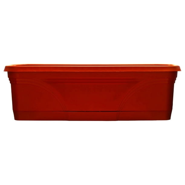 Alieon 36" Medallion Window Box, Terra Cotta - Walmart Business Supplies