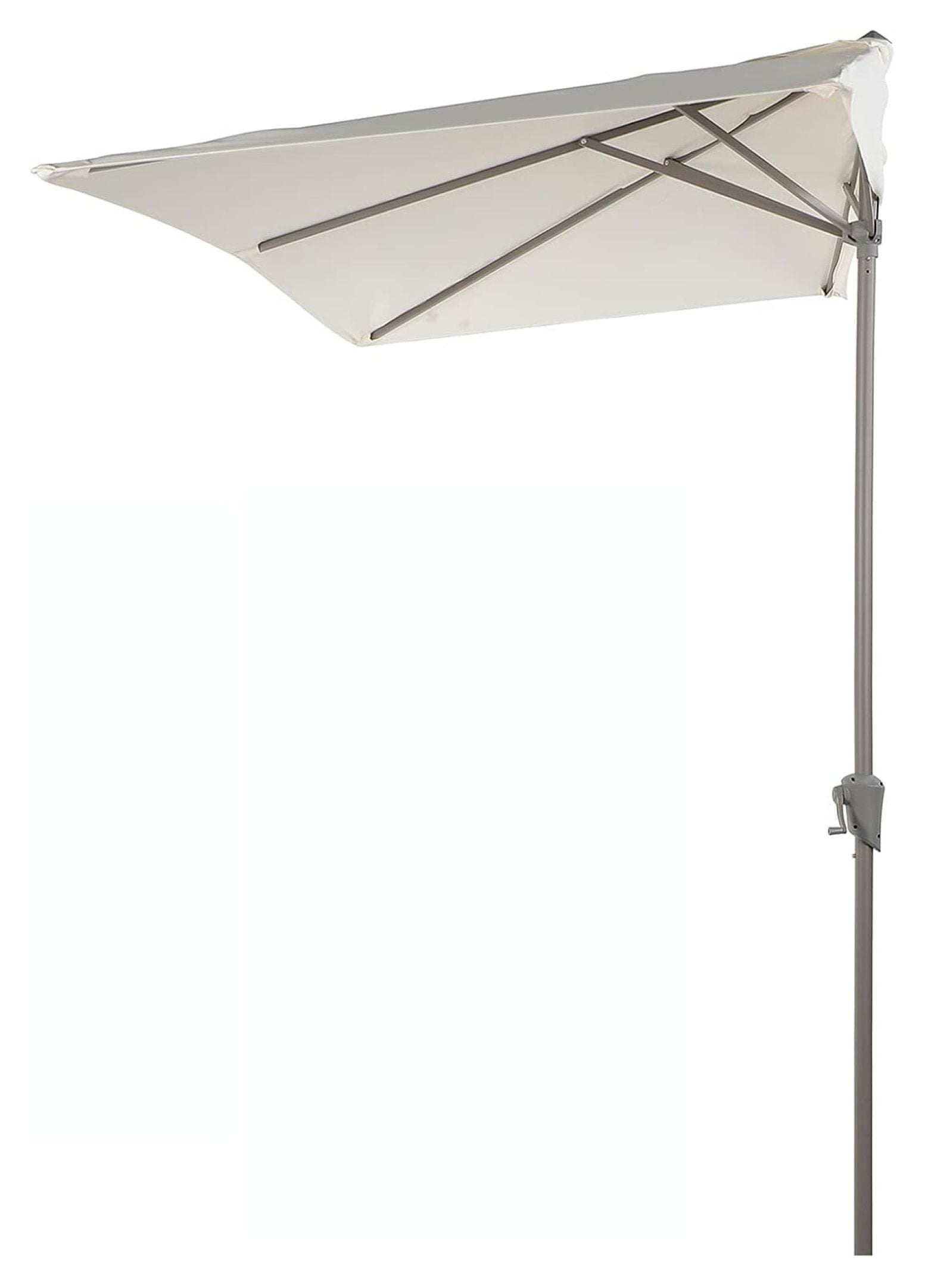 Alieon 7.5’by 4’Half Rectangular Outdoor Patio Umbrella for Patio ...