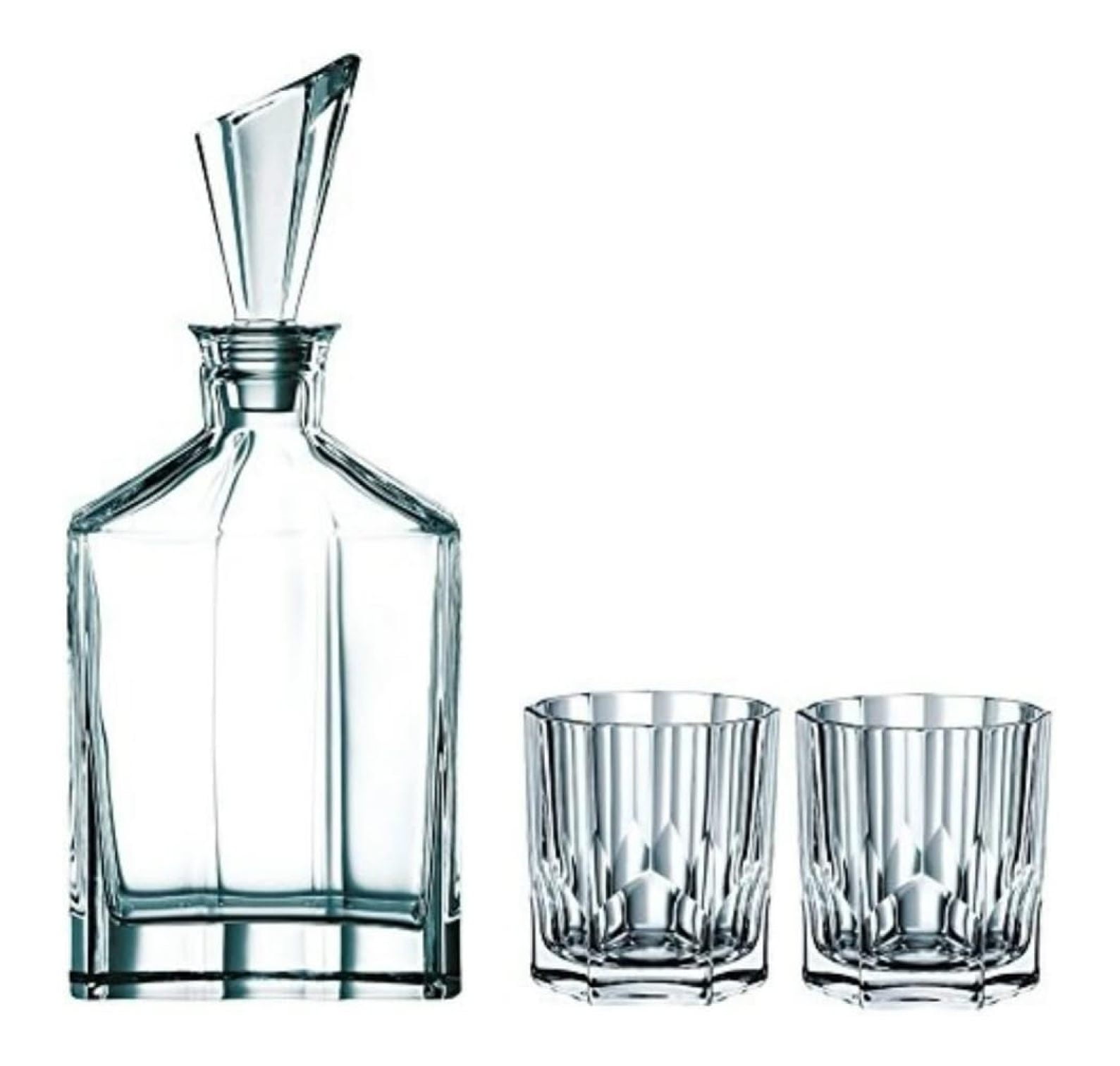 Alieon Aspen collection Decanter Set with Stopper and 2 Whisky ...