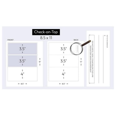 Compuchecks - 100 High Security Blank Check Stock Paper - Checks on Top ...