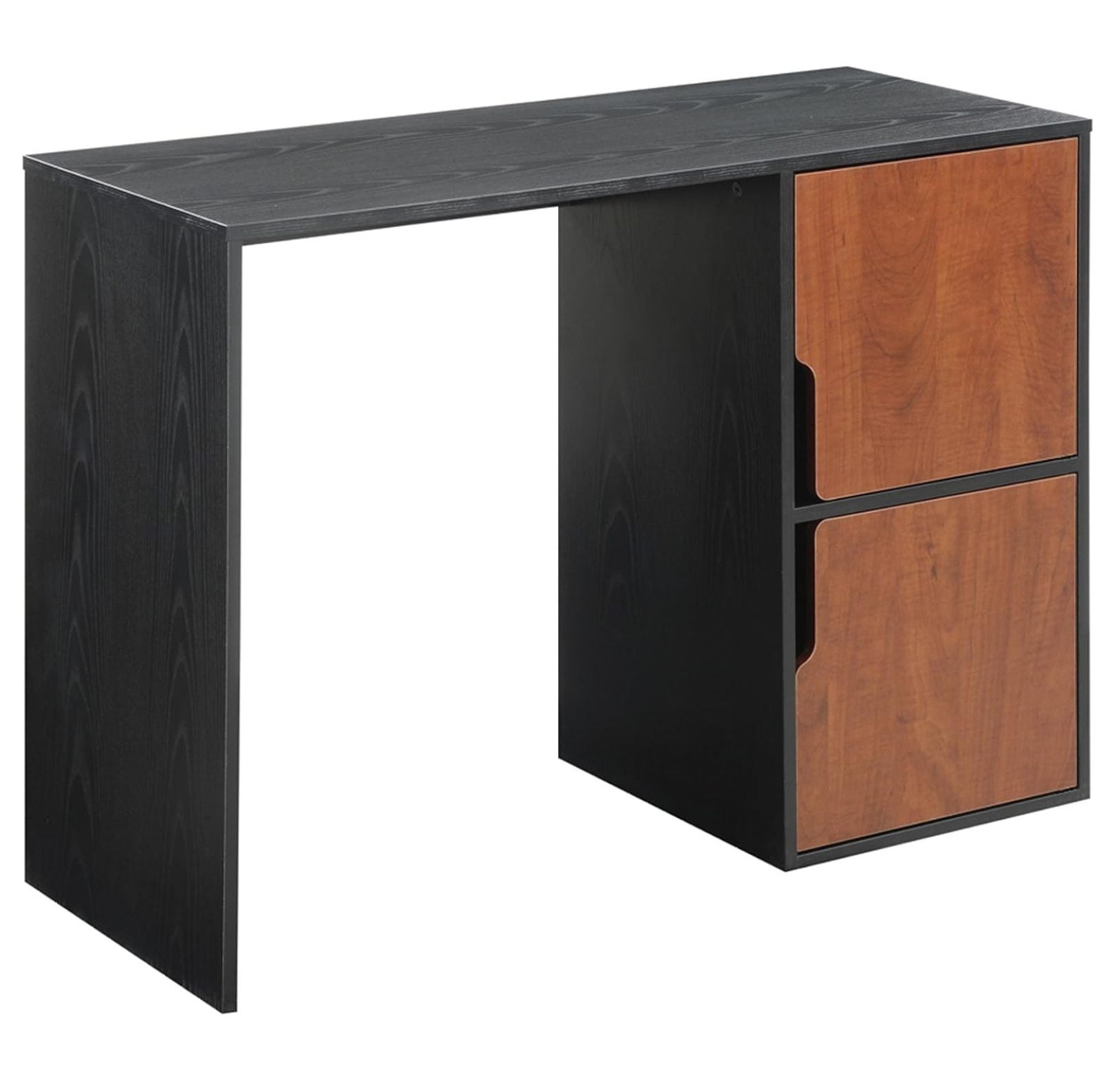 Alieon Designs2Go Student Desk with Storage Cabinets, Black / Cherry ...