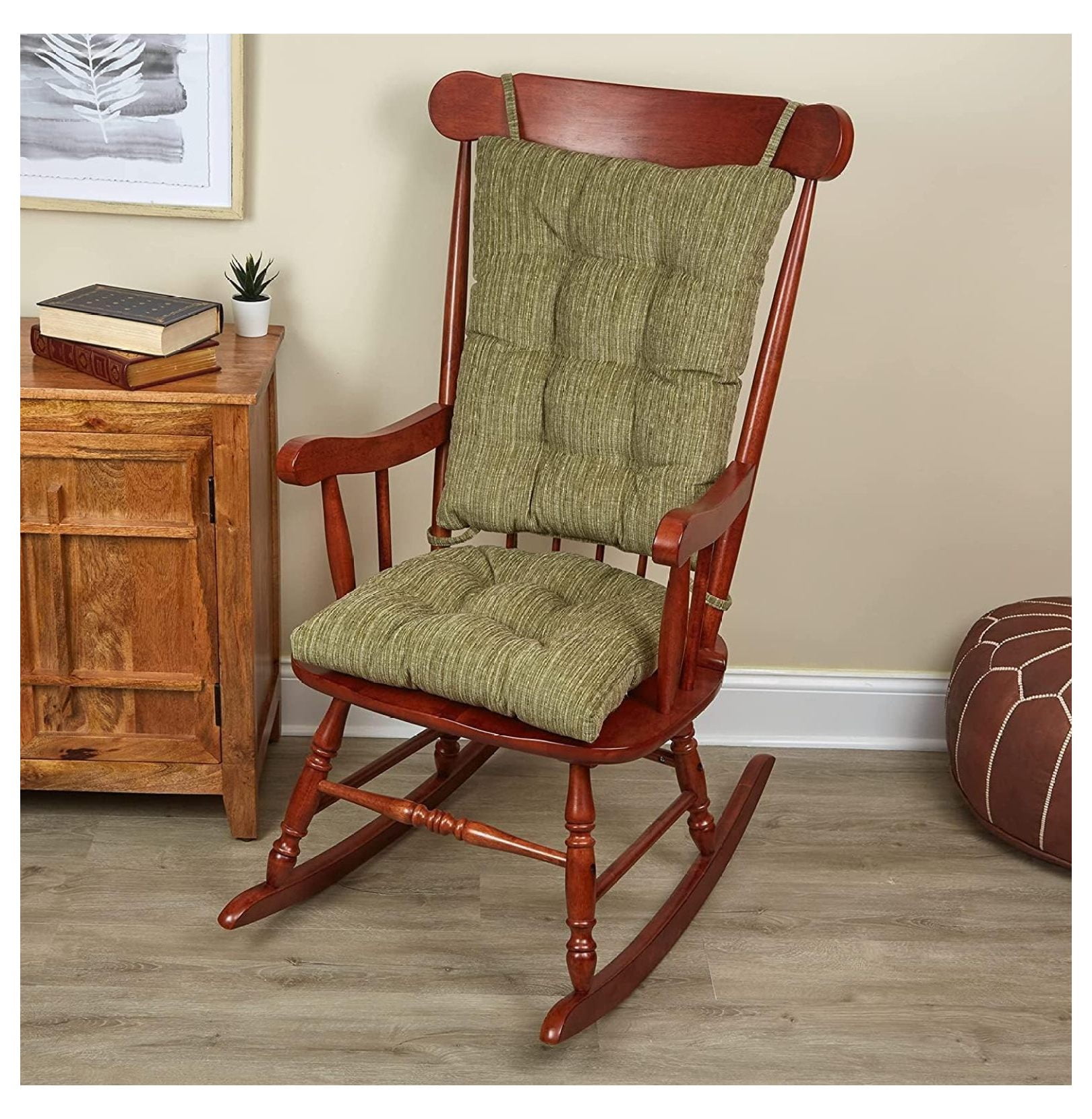 Alieon The Gripper Non-Slip Rocking Chair Cushion Set with Thick ...