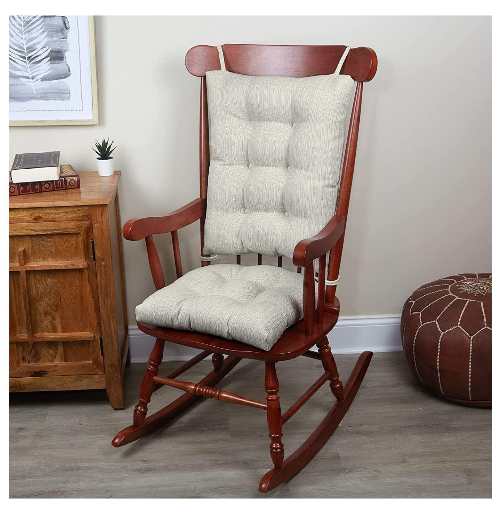 Alieon The Gripper Non-Slip Rocking Chair Cushion Set with Thick ...
