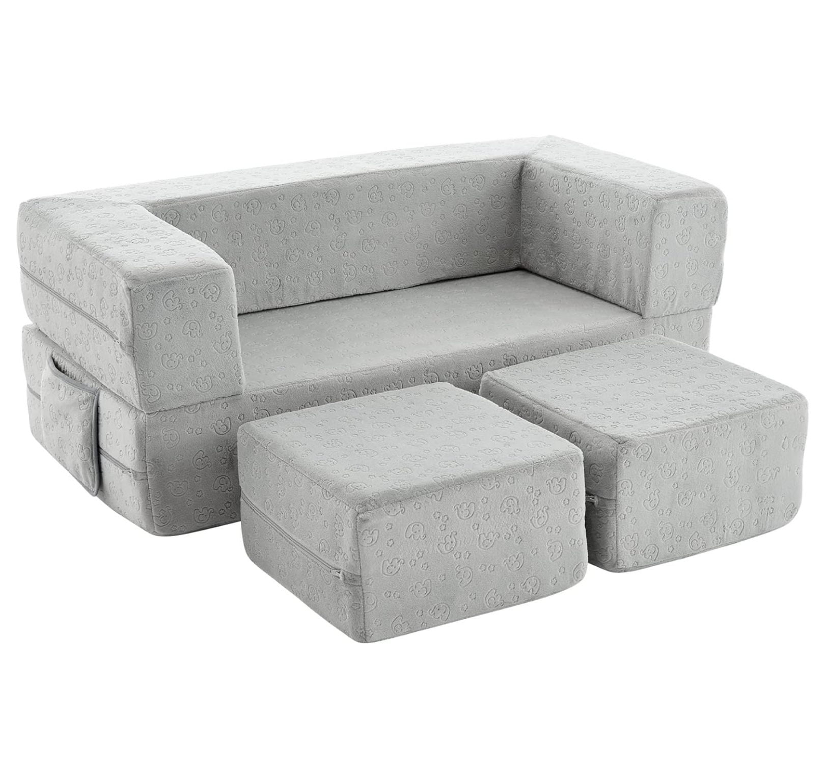 Alieon Kids Couch Modular Loveseat Children Furniture for Playroom ...