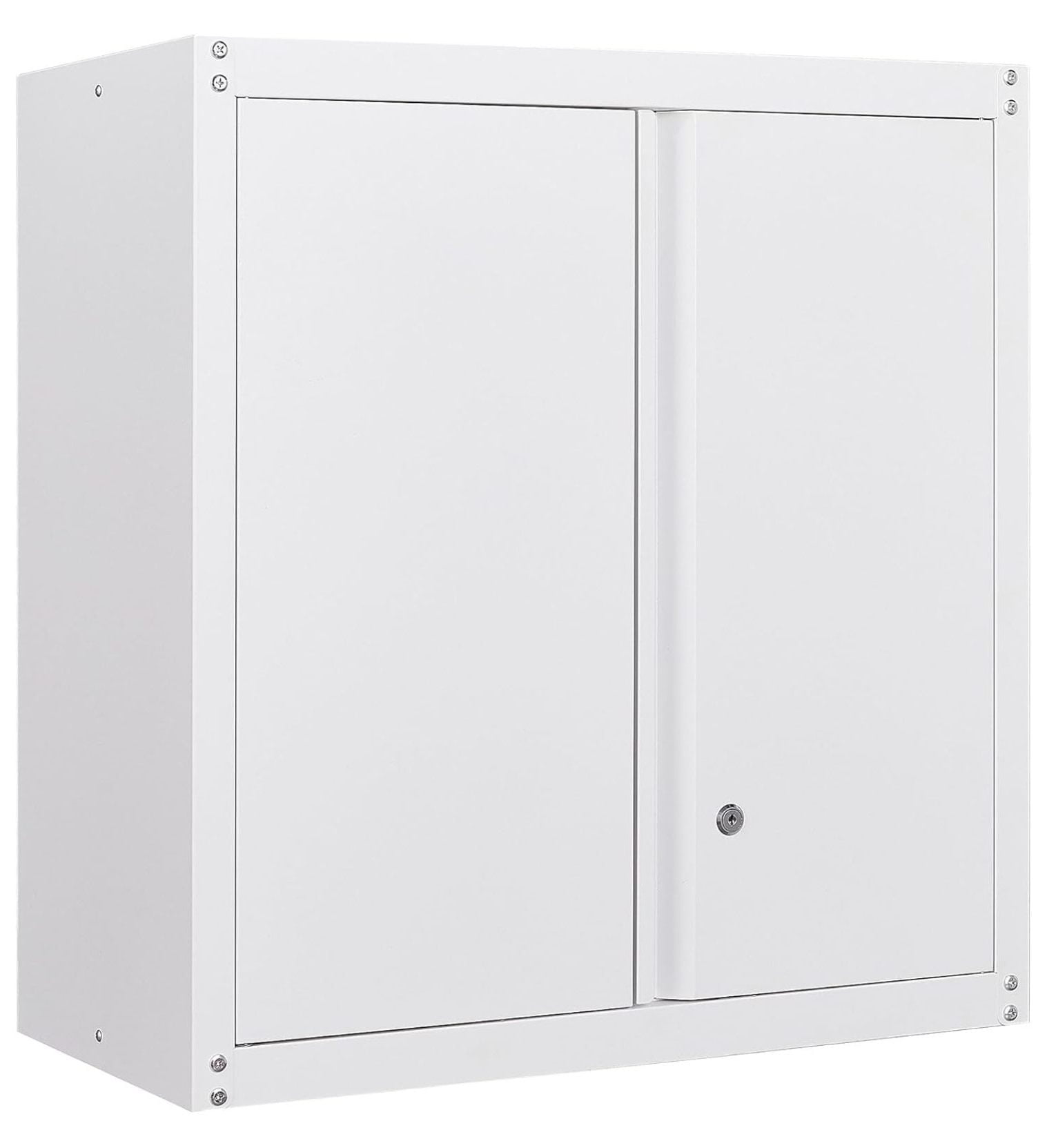 Alieon Metal Wall Cabinet, Wall Mounted Cabinet with Doors and ...