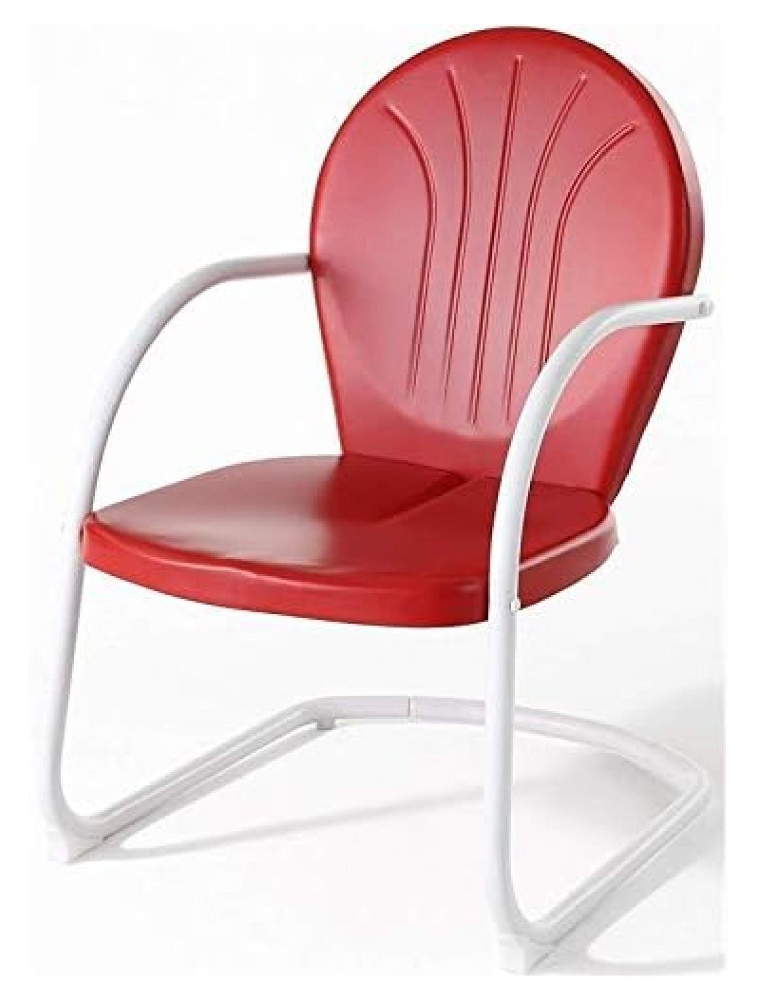 Alieon Outdoor Patio Sturdy Metal Chair in Red - Walmart.com
