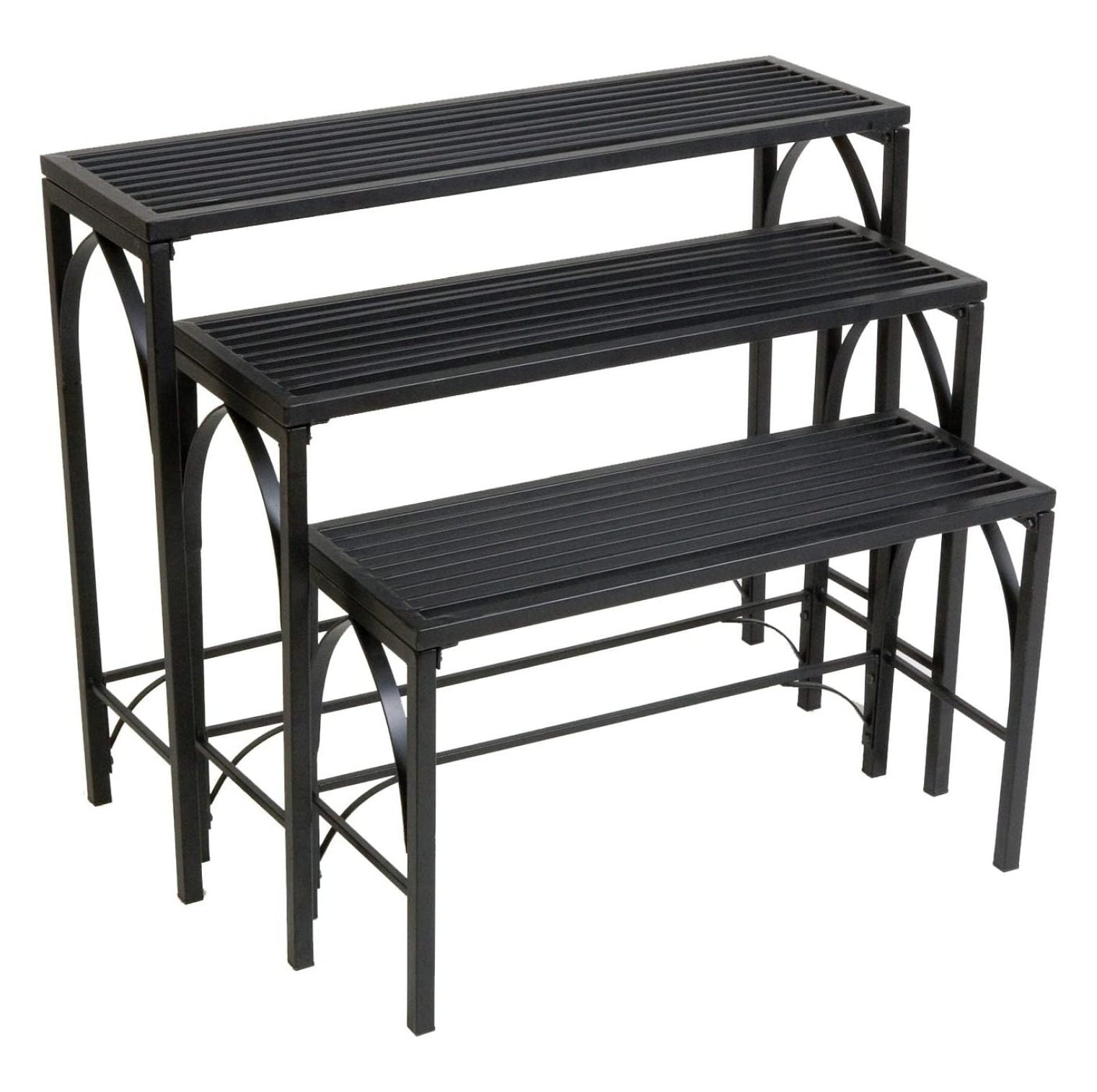 Alieon Products Gothic 3-Tier Nesting Plant Stand, Black - Walmart.com
