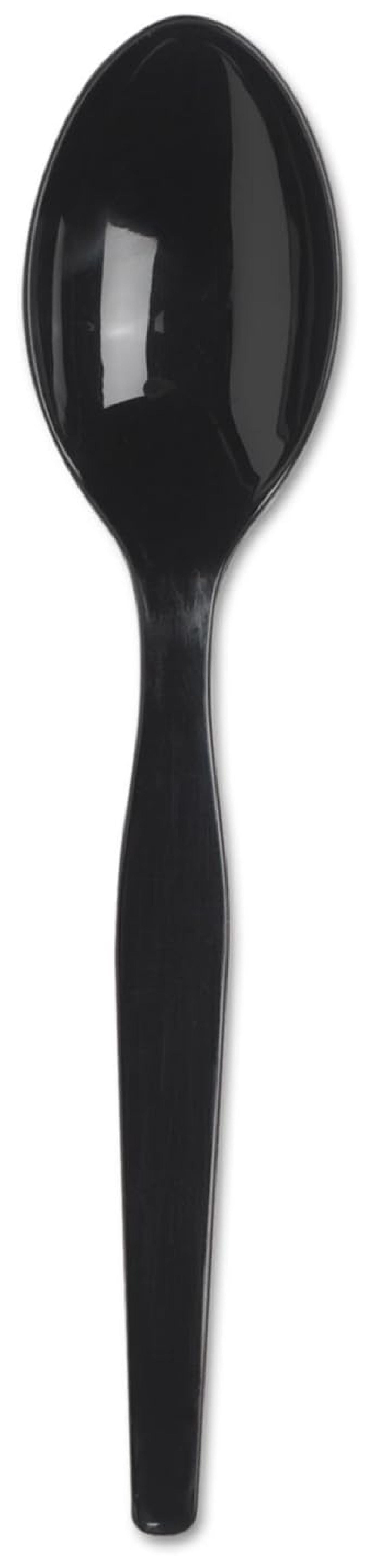 Alieon Sspsh51 Smartstock Plastic Cutlery Refill, Spoons, 6-Inch, Black ...