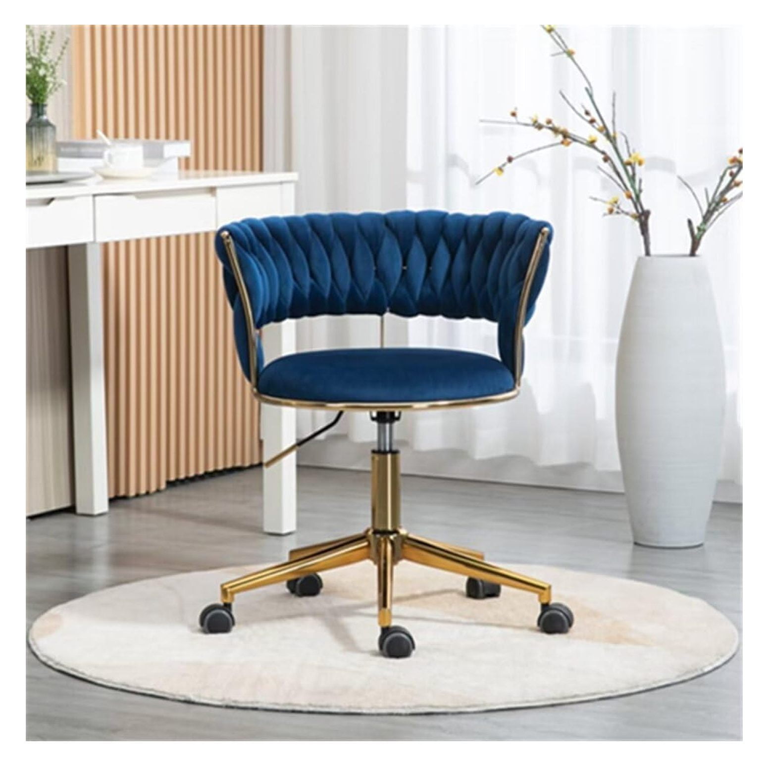 Alieon Swivel Shell Office Chair, Adjustable Height Home Computer ...