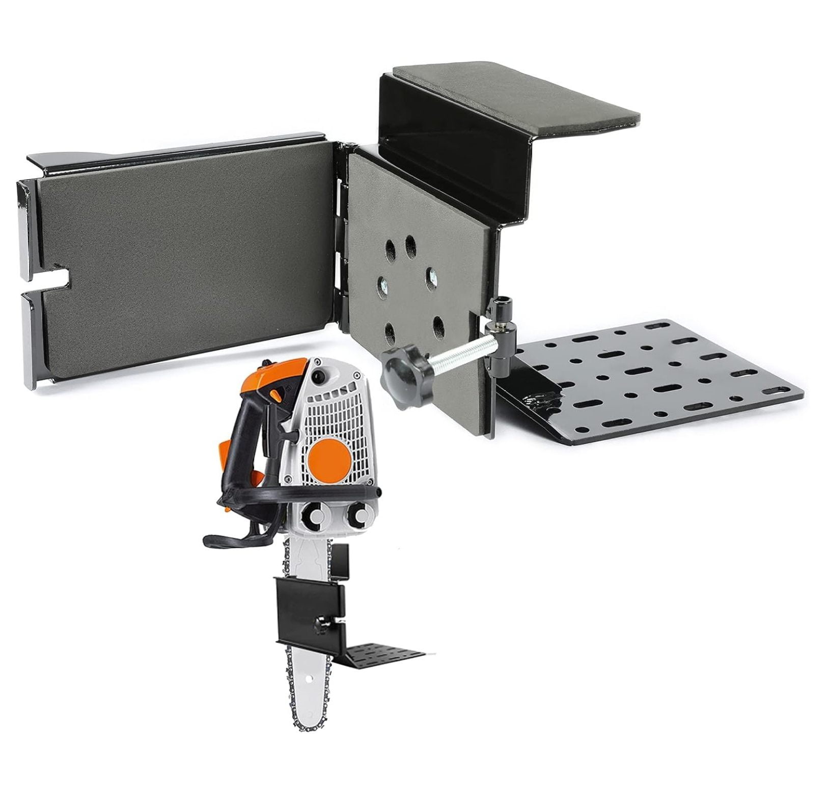 Alieon Universal Saw Press Chainsaw Bracket Compatible with ATV UTV ...