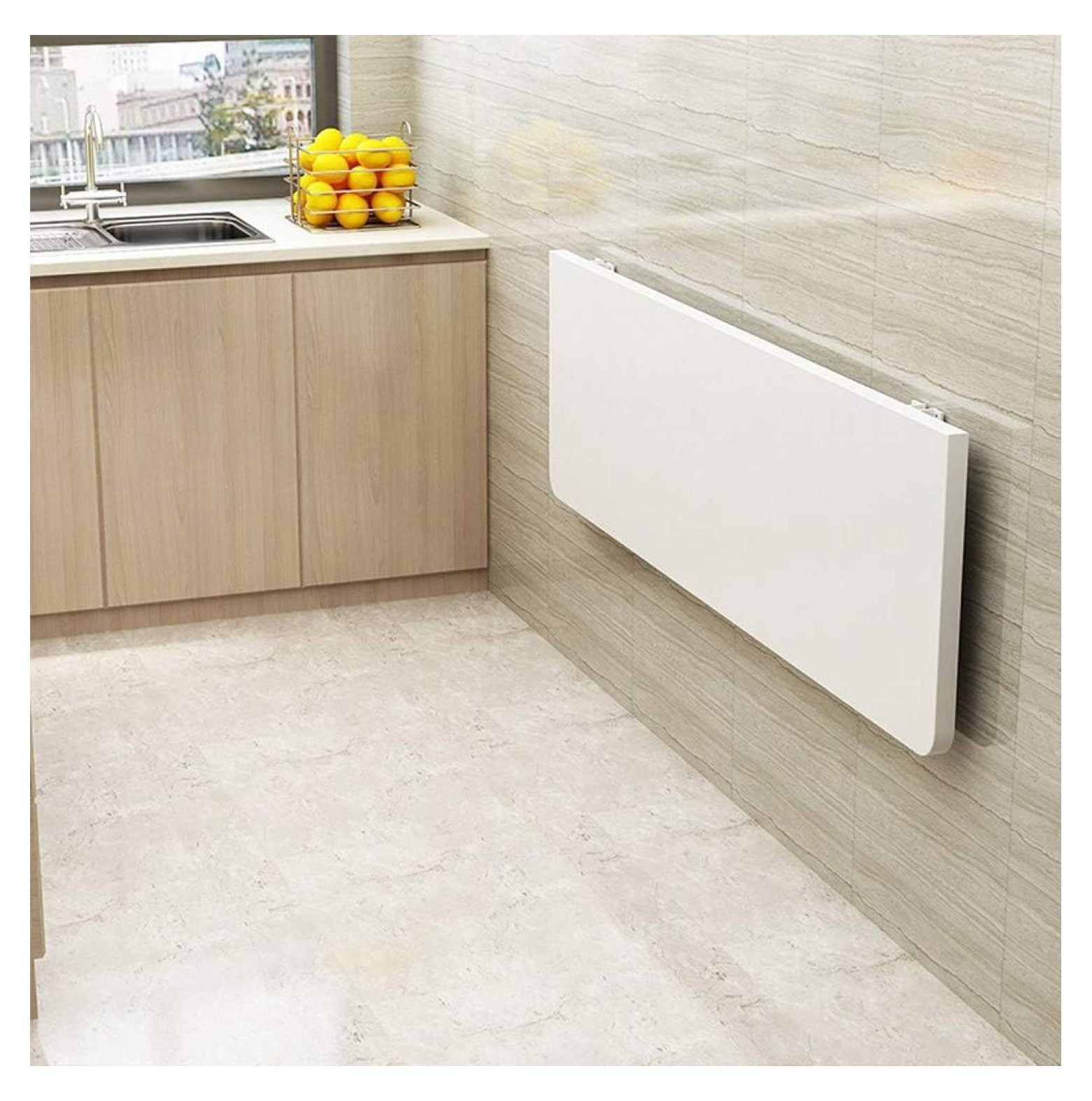 Alieon Wall Mounted Table | Multi-Function Fold Down Desk | 60cmx40cm ...