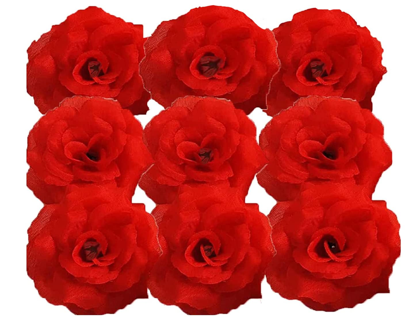 Alifemap Artificial 1.58 in Red Roses 20 Count Bouquet - Walmart.com