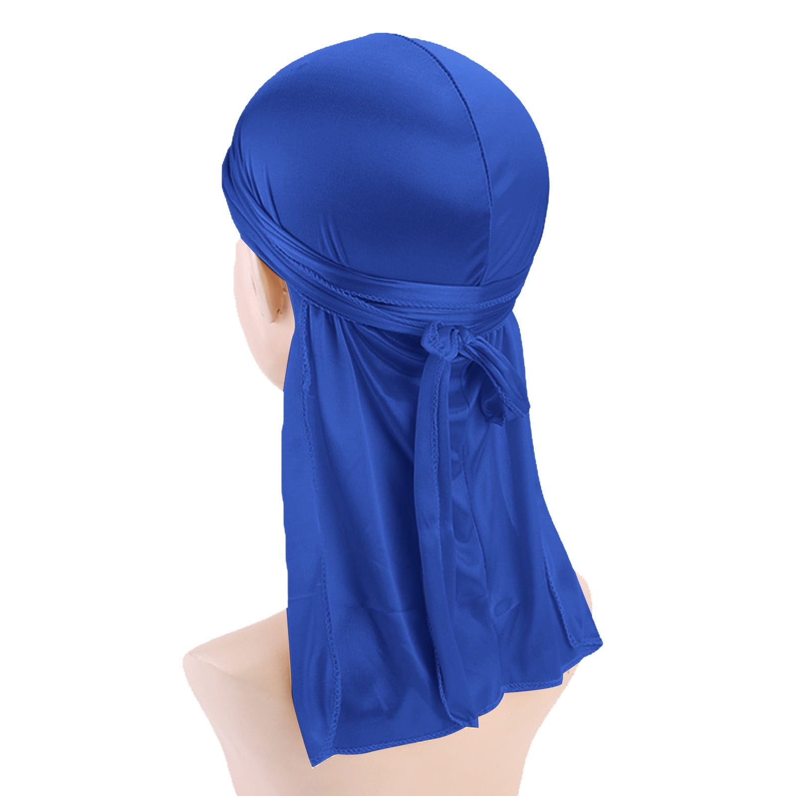 Aligament Men Women Extra Long-Tail Headwraps Silky Satin Pirate Cap ...