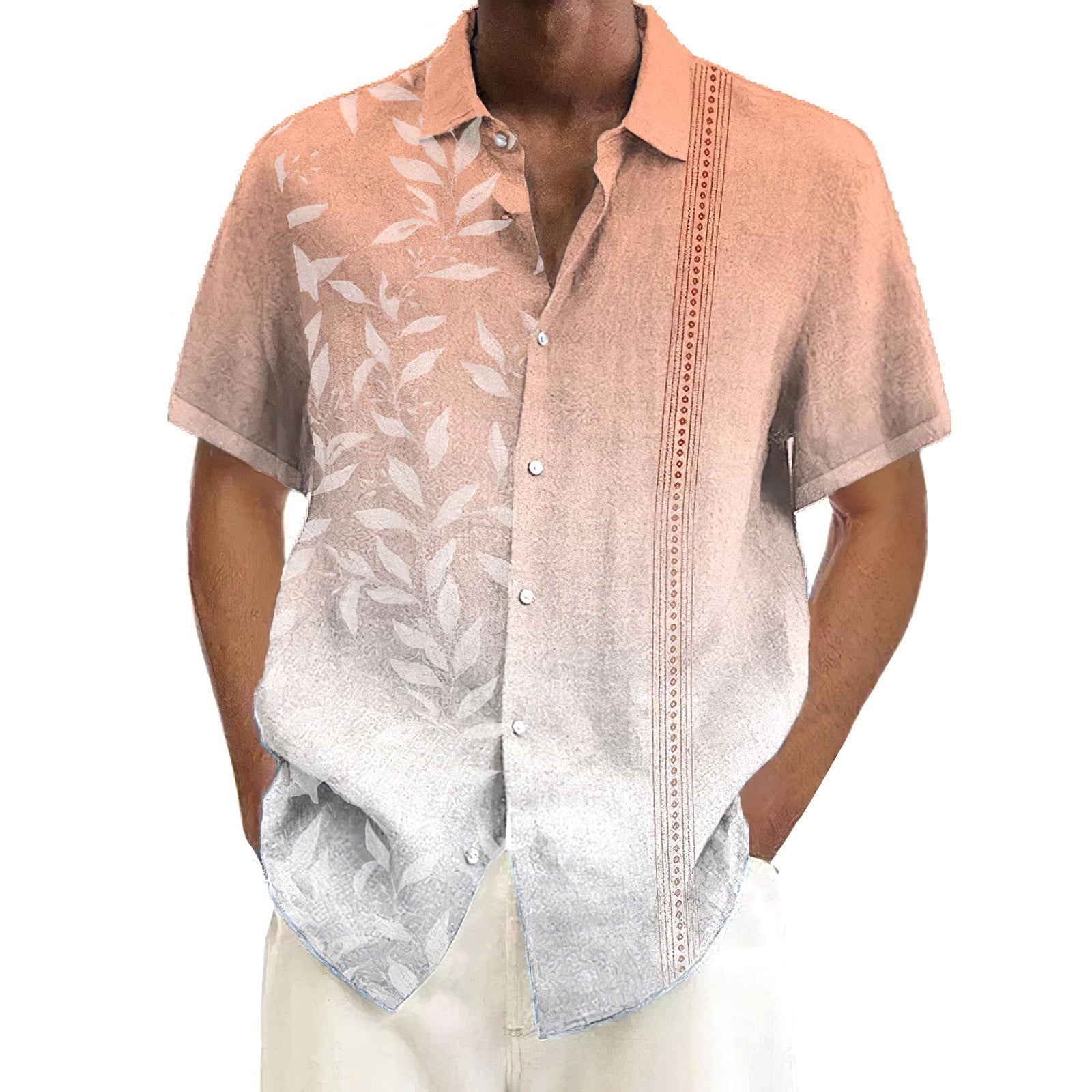 Customer reviews for Aligament Mens Short Sleeve Lapel Plus Size ...
