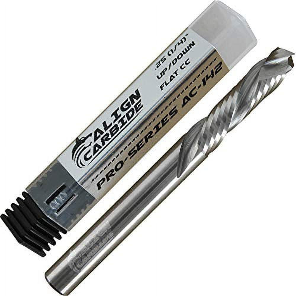 Align Carbide, UP Down (Compression) Router Bit, 1/4 Inch Cutting ...