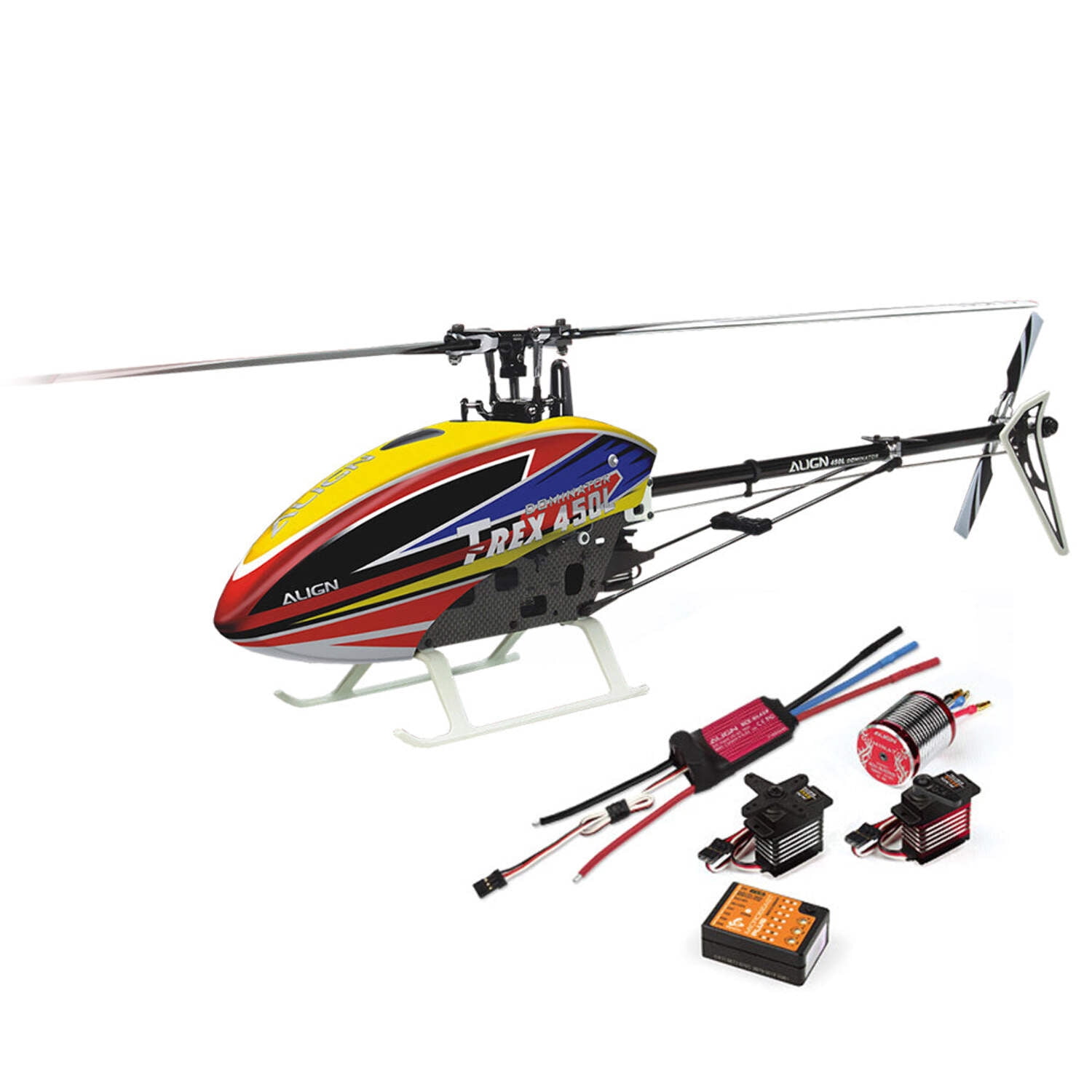 Align T-Rex 450L Dominator Super Combo 6S with new DS450/455 Servos ...