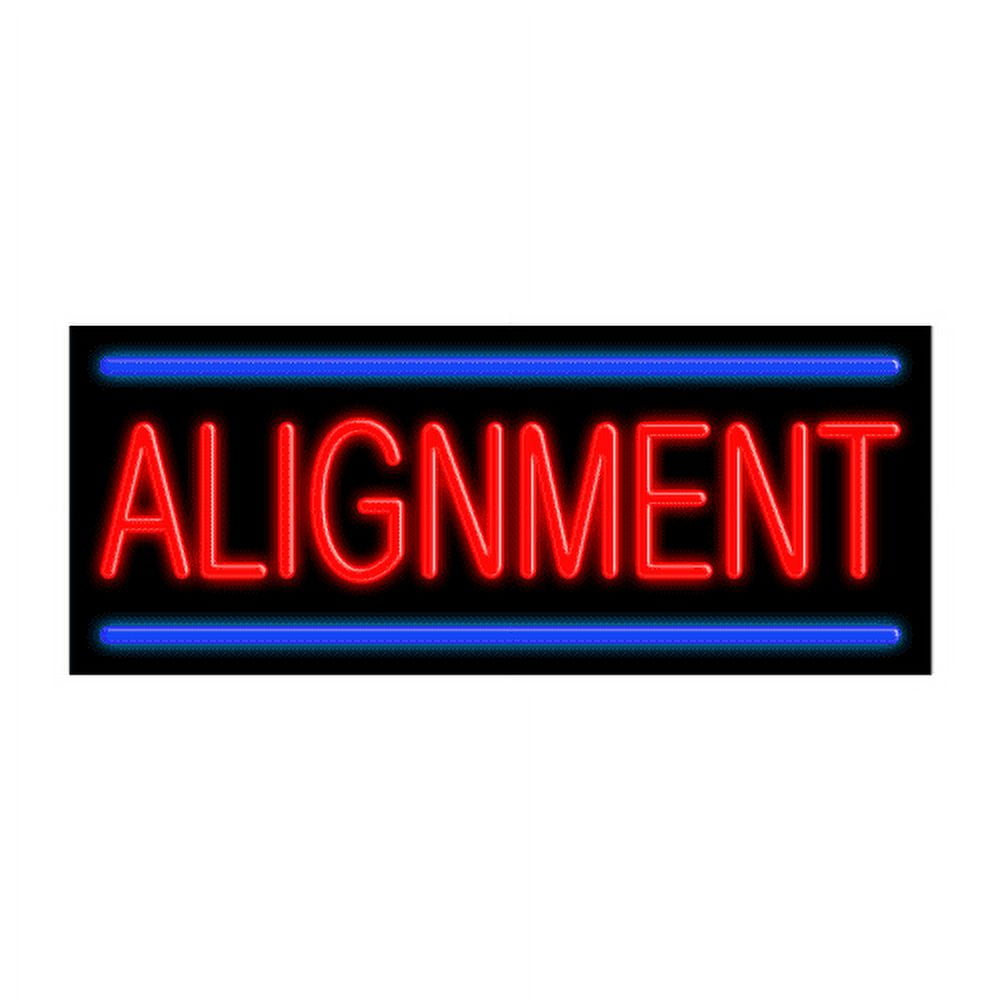 Alignment-Glass Neon Sign Made in USA - Walmart.com