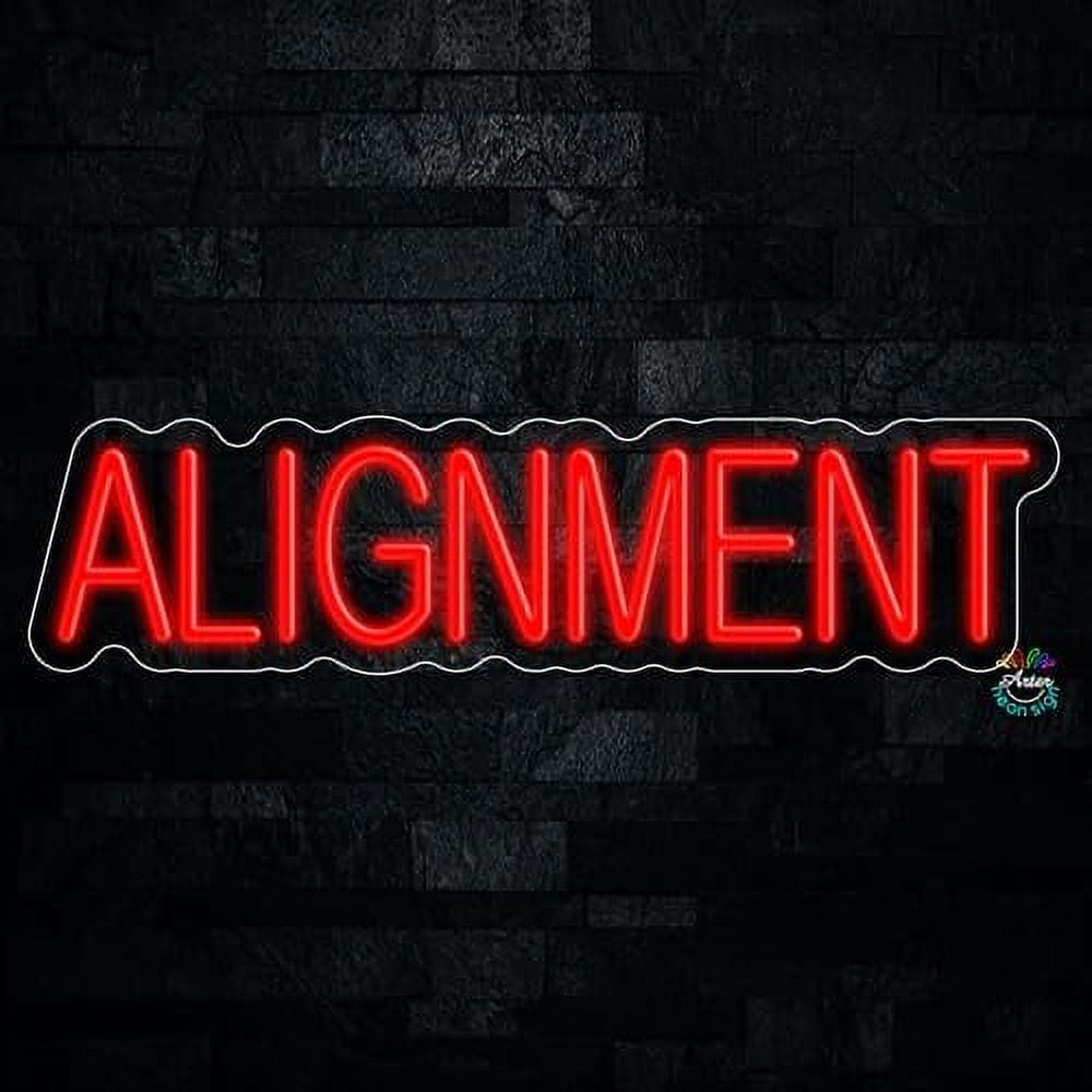 Alignment LED Neon Sign 24"L x 6"H #32012 - Walmart.com
