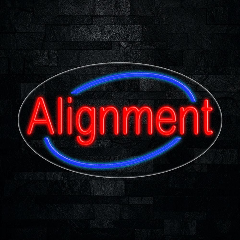 Alignment LED Neon Sign 28"L x 16"H #34413 - Walmart.com