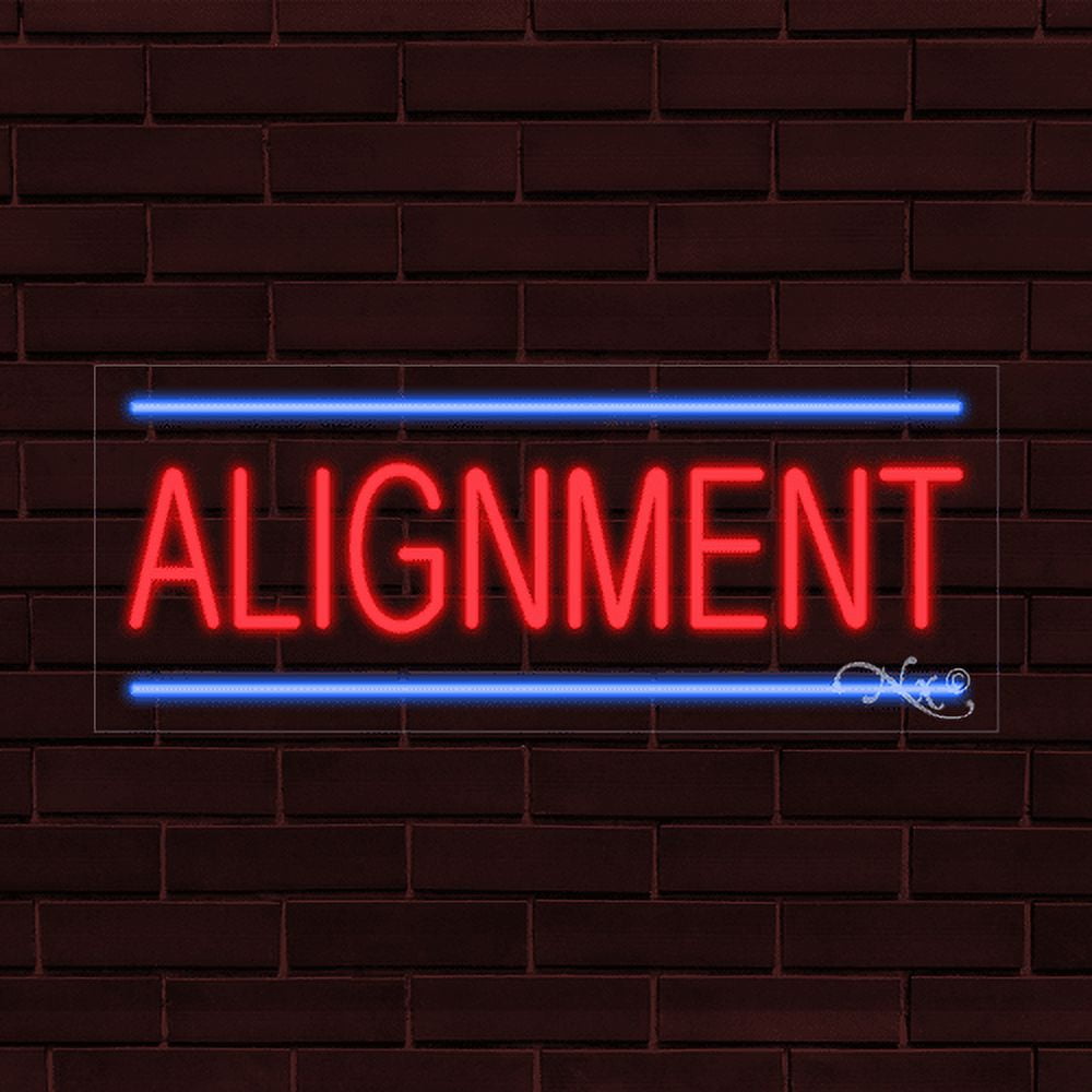 Alignment-LED Neon Sign 30"L x 12"H #30505 - Walmart.com