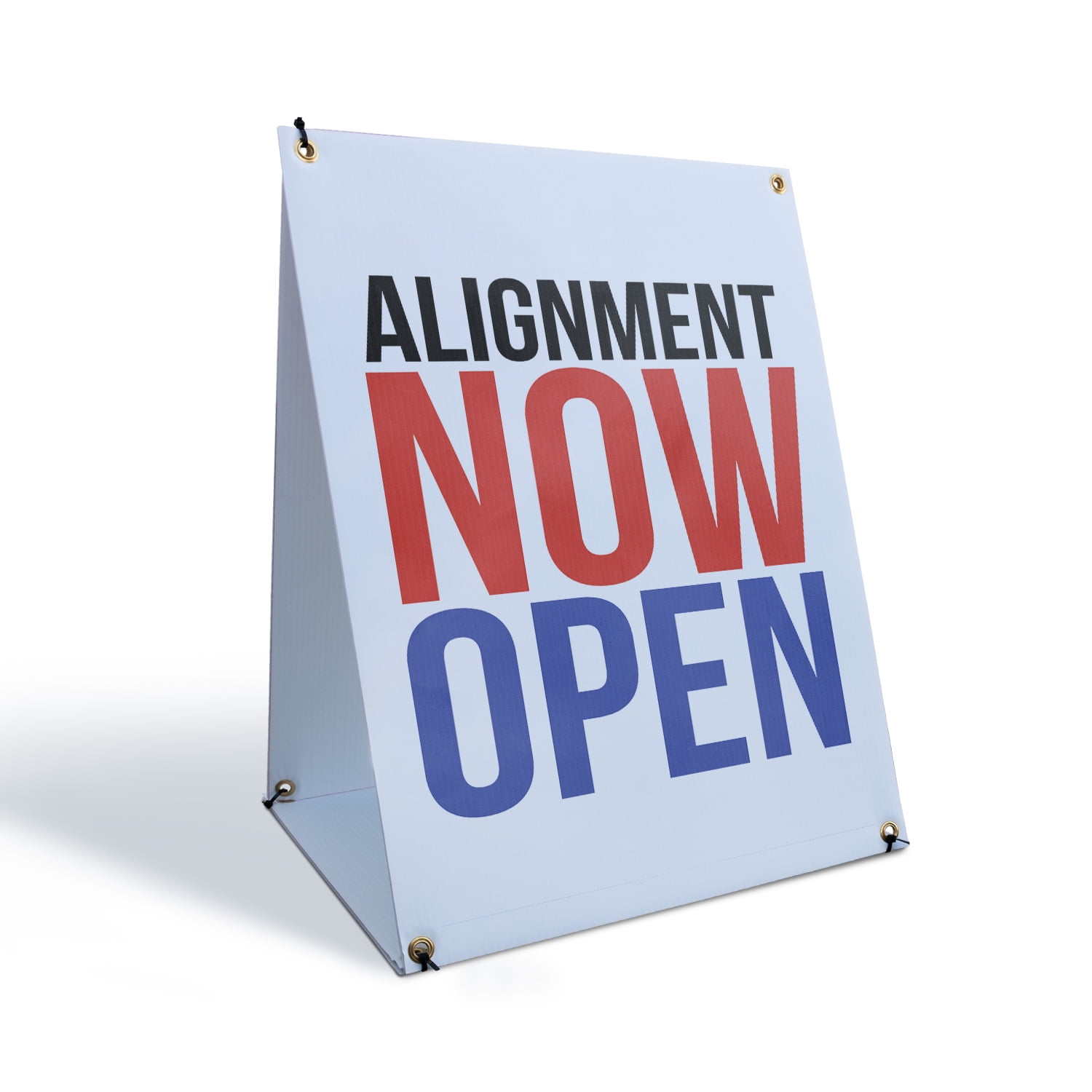 Alignment Now Open Sidewalk Sign 24 Inch x 36 Inch A-Frame Images On ...