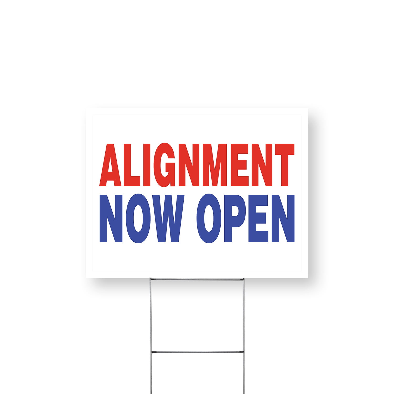 Alignment Now Open Yard Sign 18 Inch x 24 Inch Double Sided ...