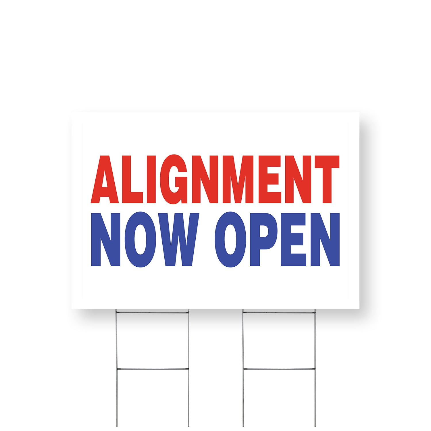 Alignment Now Open Yard Sign 24 Inch x 36 Inch Double Sided ...
