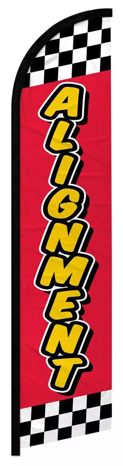 Alignment Red Checkered Windless Banner Advertising Marketing Flag ...