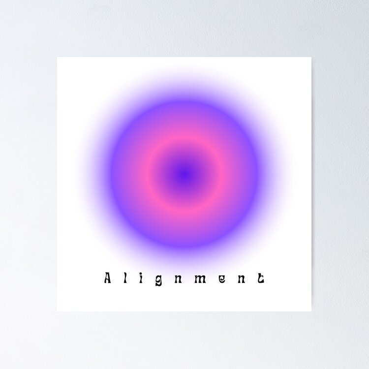 Alignment - pink and purple UNFRAMED Poster, 18x24 - Walmart.com