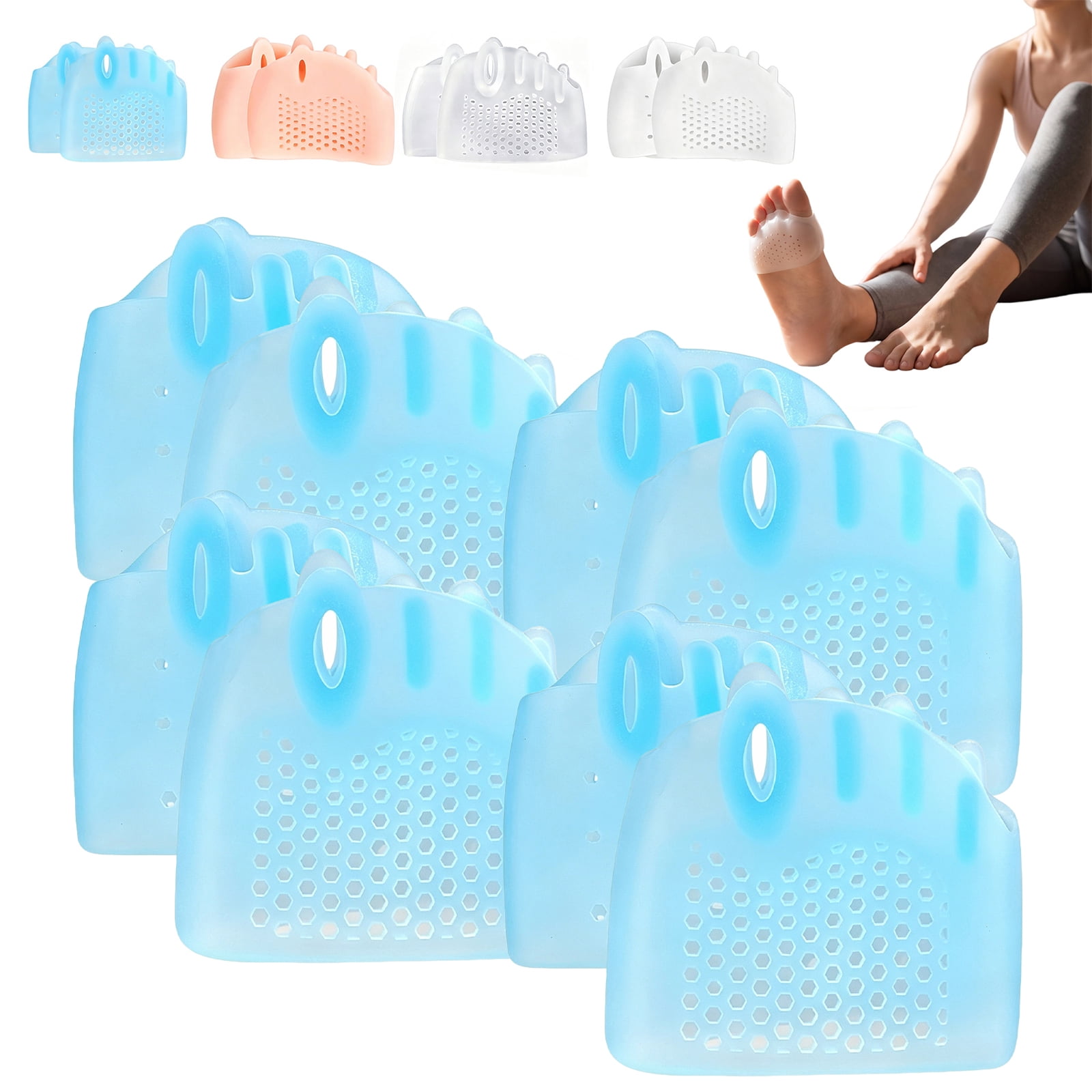 Alignura 3 in 1 Pro Toe Straighteners, Silicone Forefoot Sleeves with ...