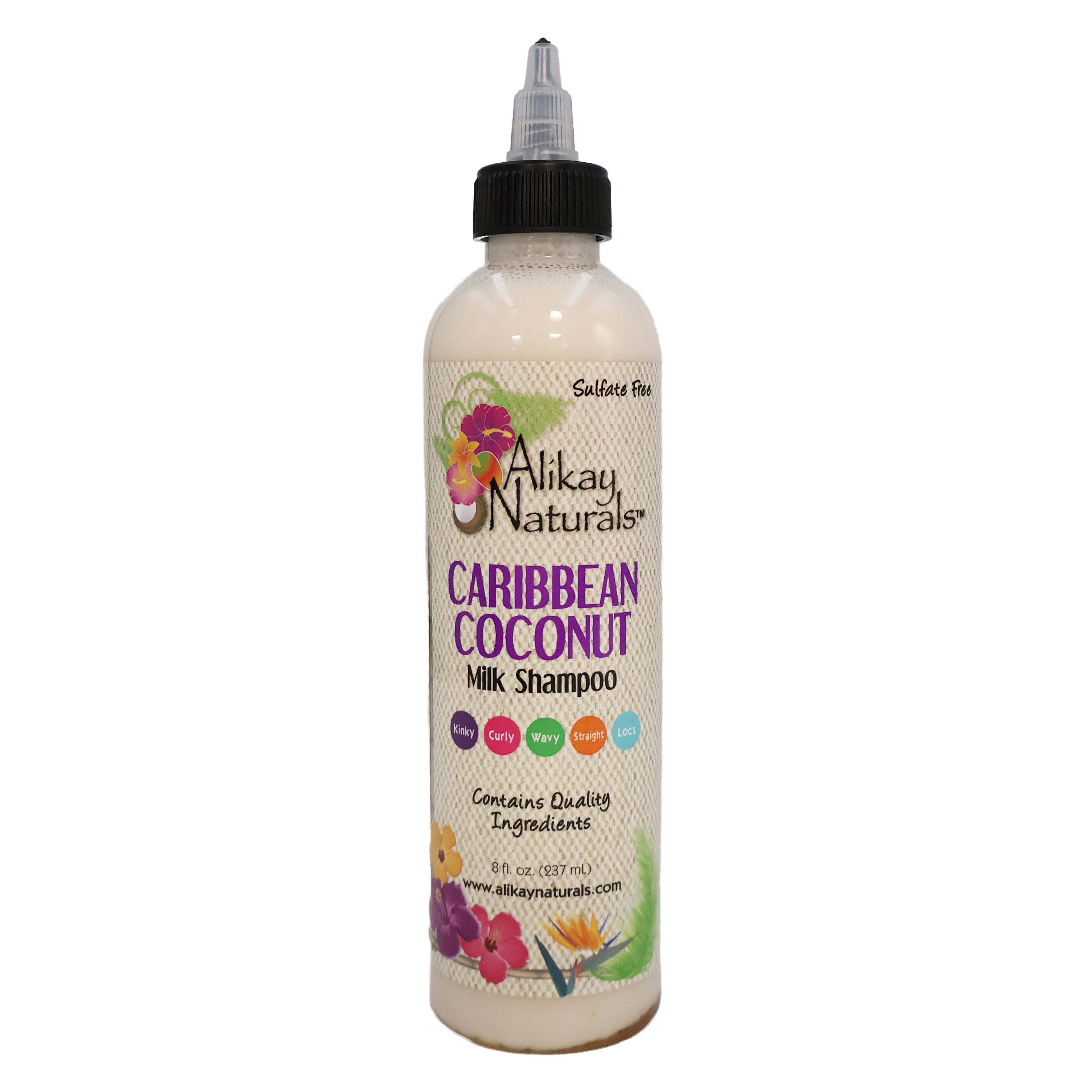 Alikay Naturals Caribbean Coconut Milk Shampoo, 8 Oz. - Walmart.com