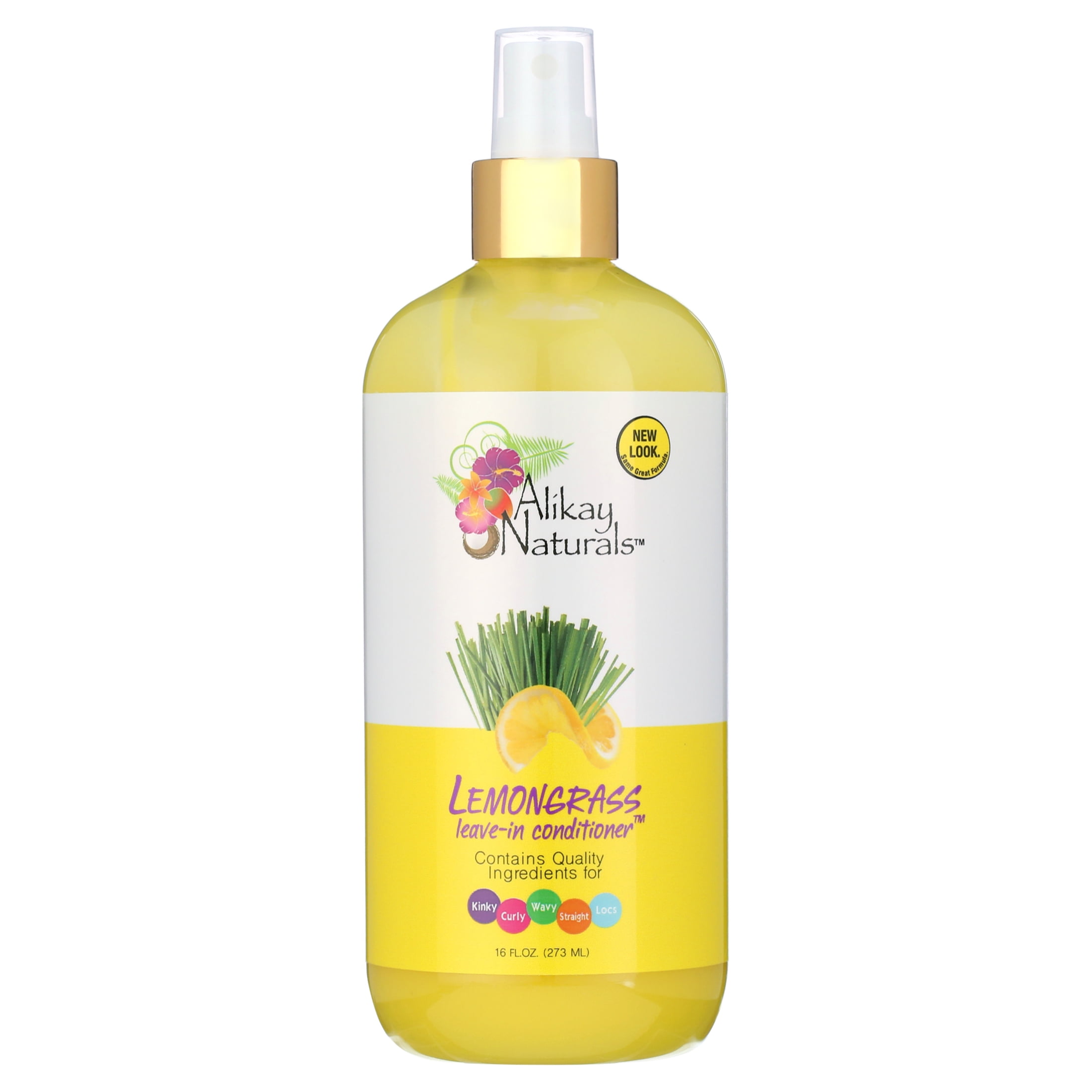 Alikay Naturals Lemon Grass Leave In Conditioner, 16 oz, All Hair Type ...