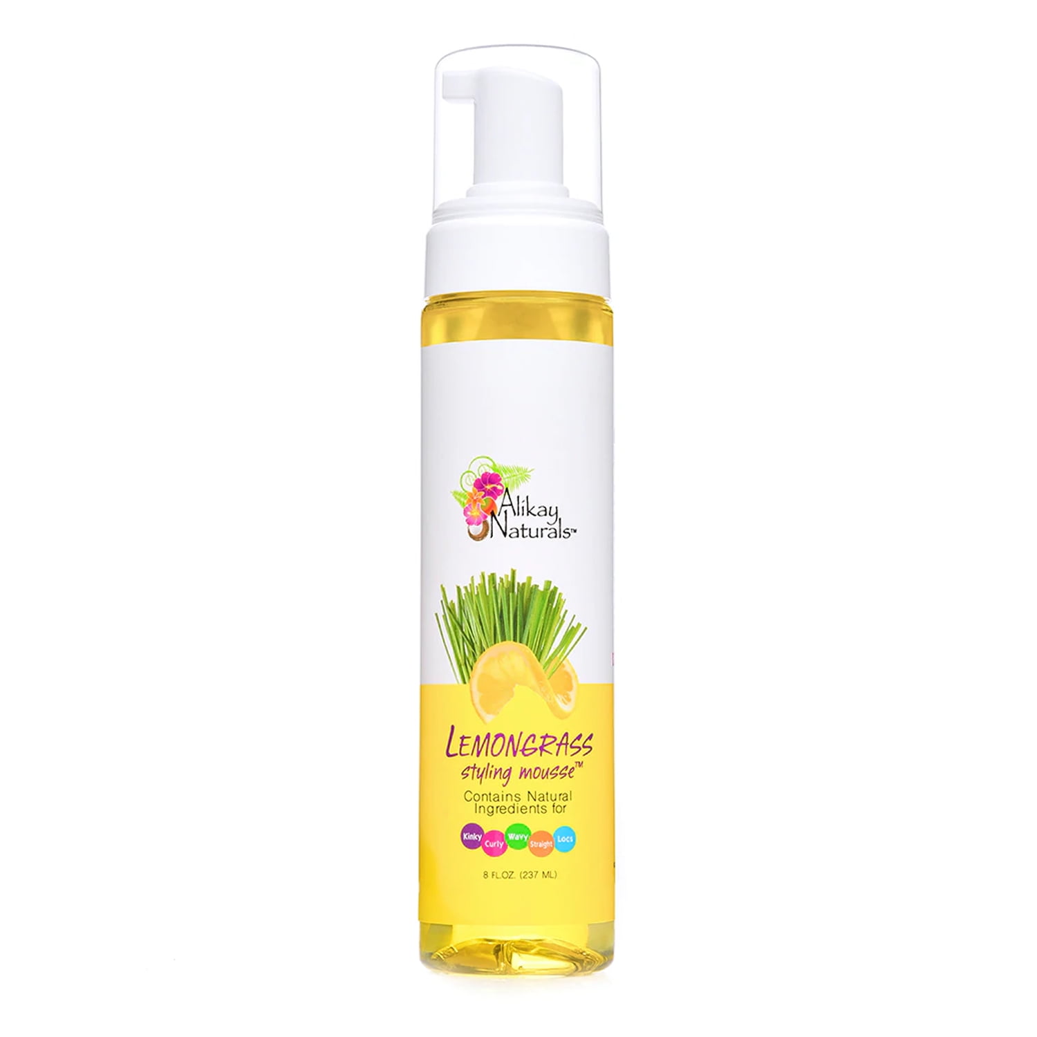 Alikay Naturals Lemongrass Styling Mousse 8 Oz. - Walmart.com