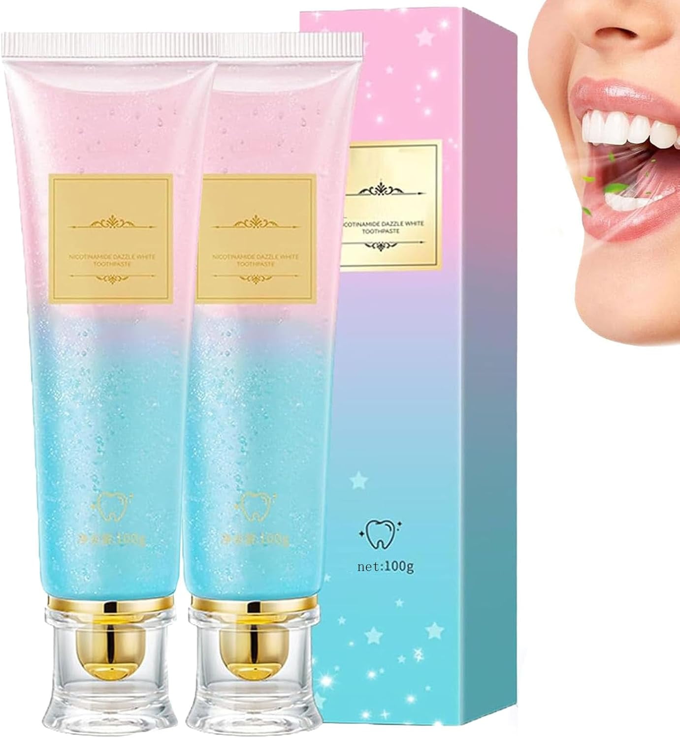 Alikeous Toothpaste, Niacinamide Whitening Toothpaste, Triple Whitening ...