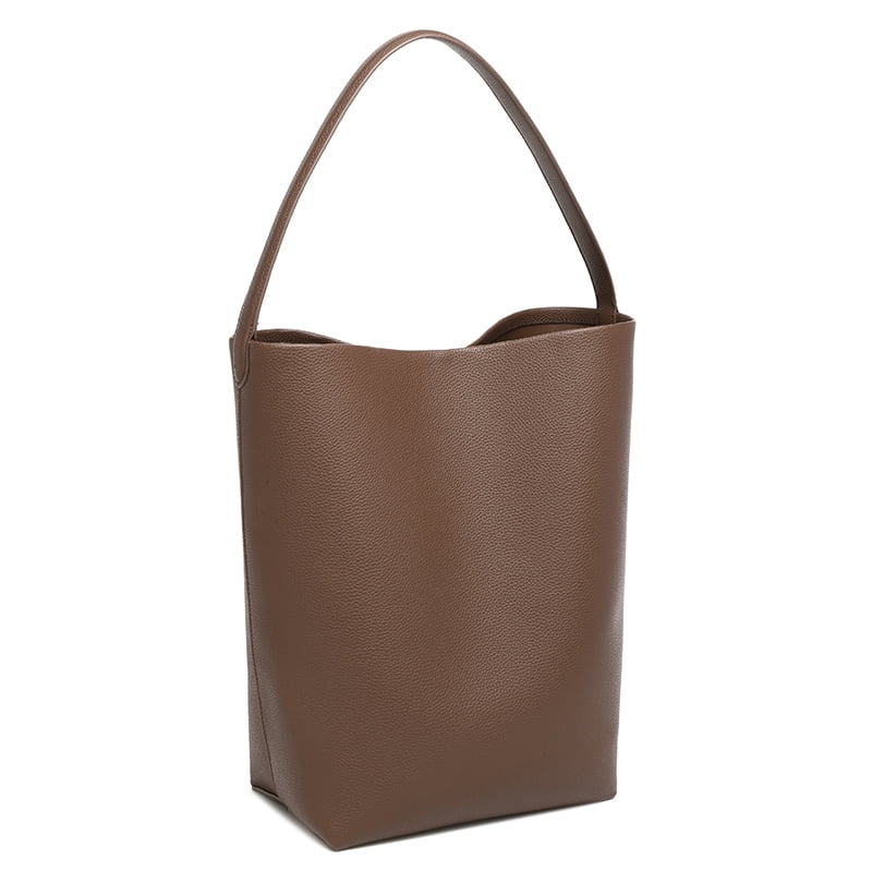 Alikpop Large PU Bucket Tote Bag, Minimalist Shoulder Purse for Women ...