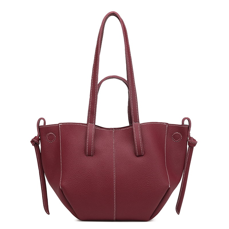 Alikpop Soft PU Drawstring Tote Bag, Multi-Way Shoulder Purse for Women ...