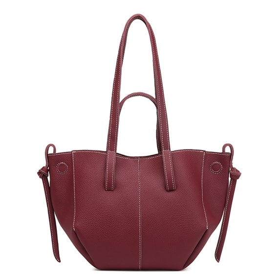 Alikpop Soft PU Drawstring Tote Bag, Multi-Way Shoulder Purse for Women ...