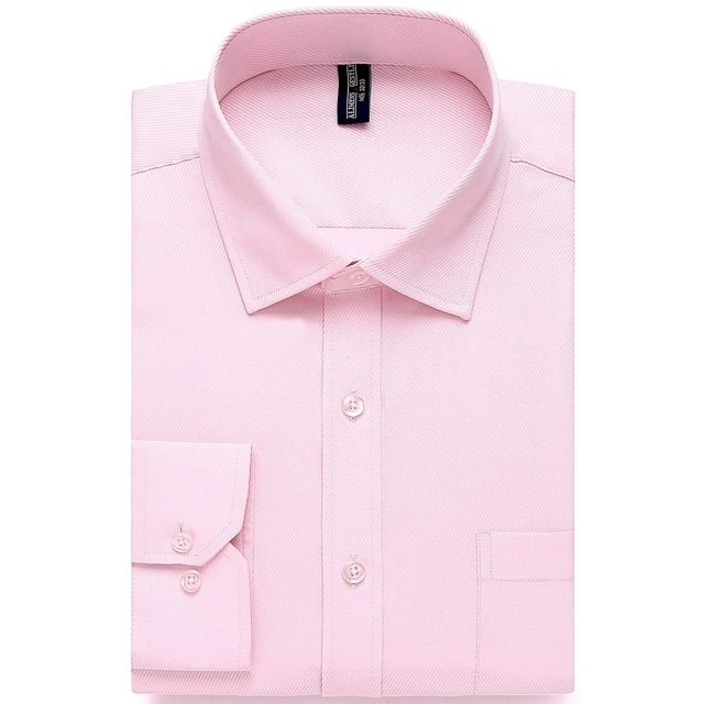 Alimens & Gentle Men's Cotton Fashion Dress Shirt, Long Sleeve, Regular ...