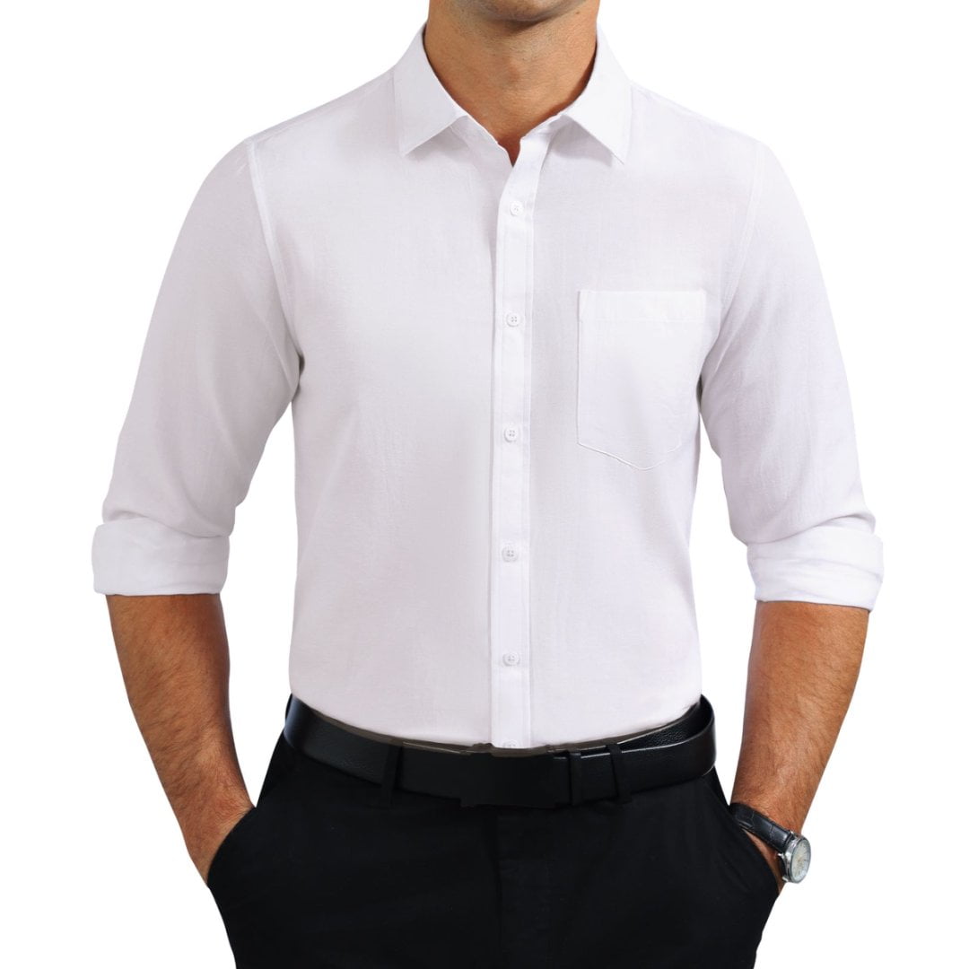 Alimens & Gentle Button Up Shirt Mens Oxford Shirt Casual Long Sleeve ...