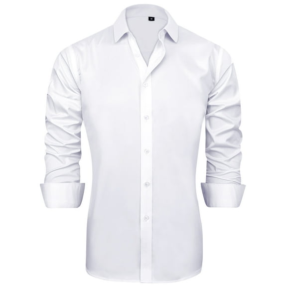 Dress Shirts for Men Wrinkle-Free Long Sleeve Tshirts Shirt Mens ...
