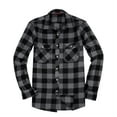 Alimens And Gentle Long Sleeve Plaid Buffalo Shirt For Men Button Down