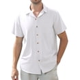sogami Men's Linen Summer Shirts Short Sleeve Hawaiian Button down ...