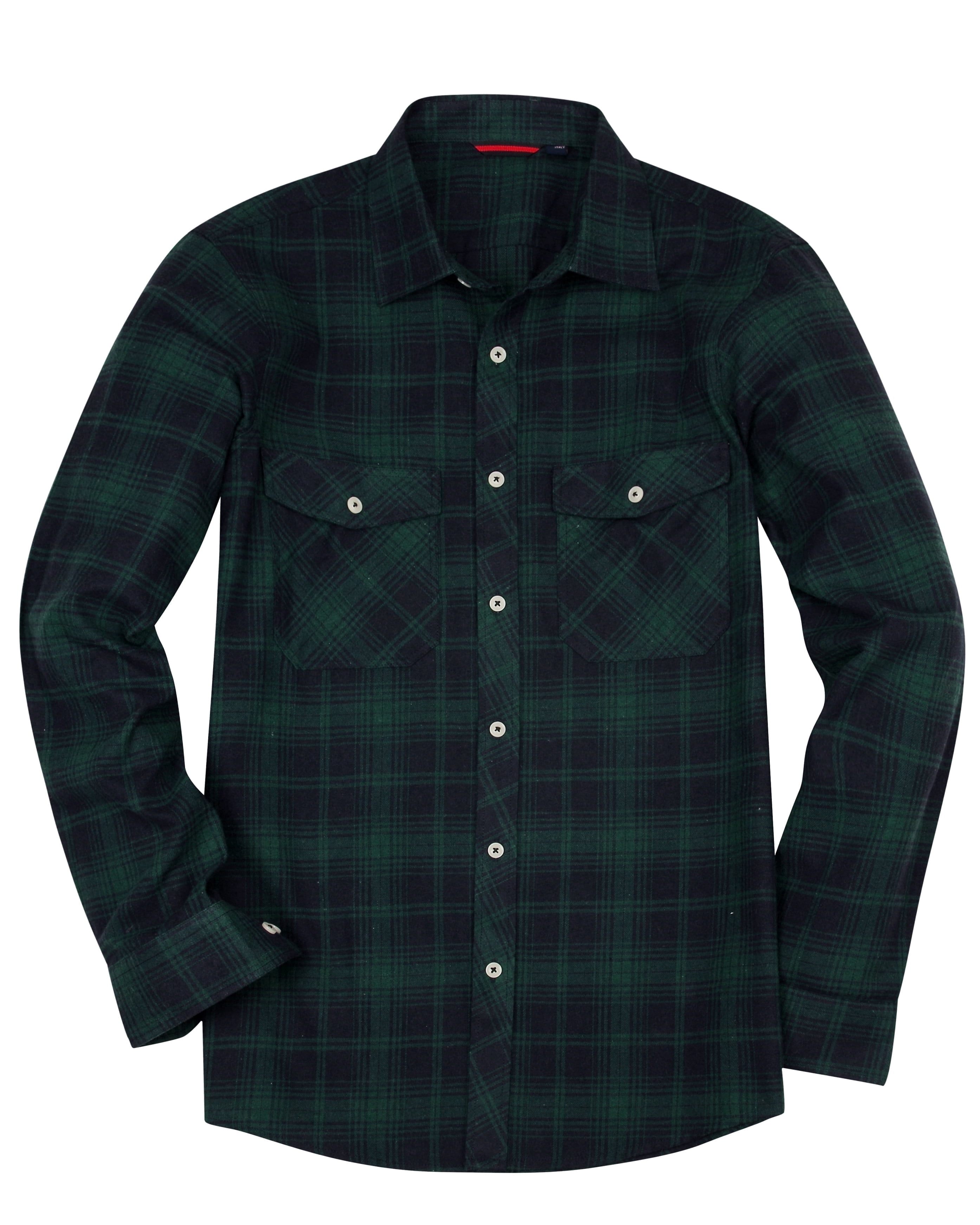 Alimens & Gentle Men's Long Sleeve Flannel Casual Shirts Regular Fit ...