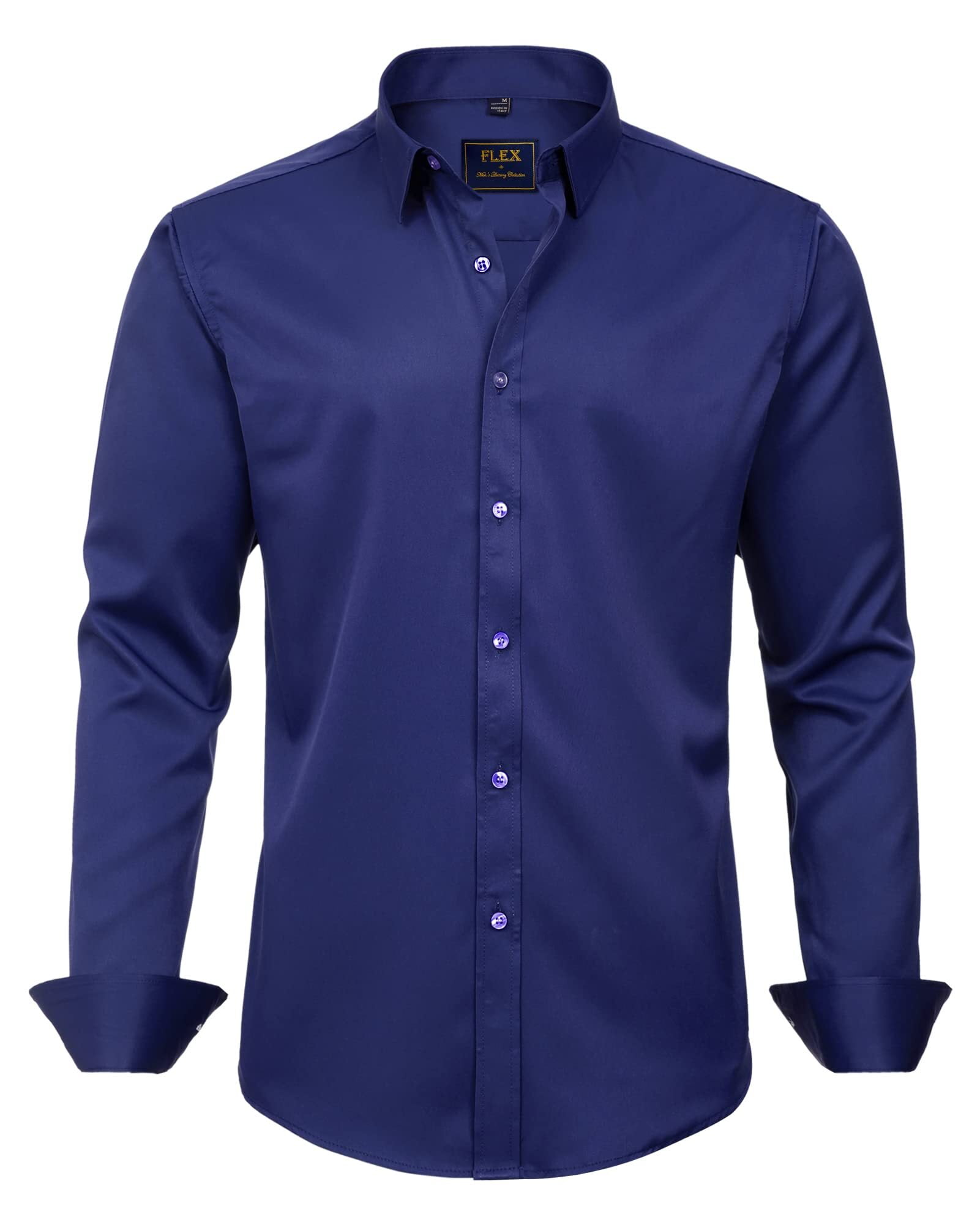 Alimens And Gentle Mens Long Sleeve Button Up Shirt Formal Dress Shirts