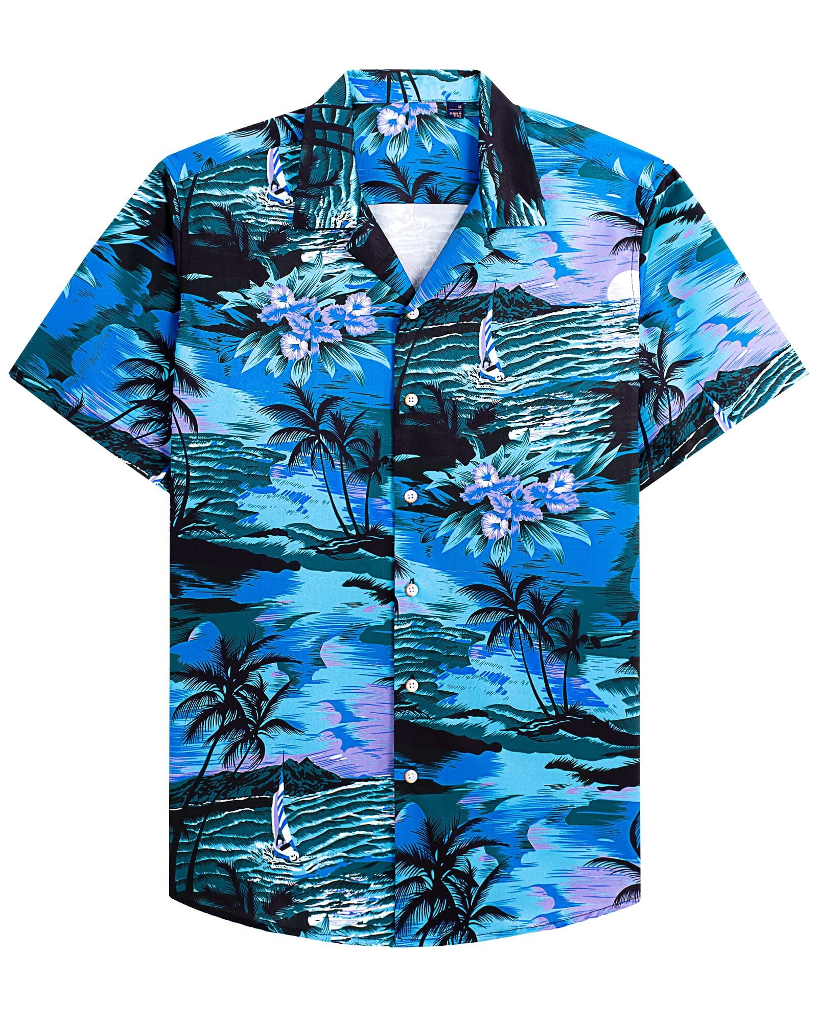 Alimens & Gentle Men's Hawaiian Island Style Shirts, Beach Vacation ...