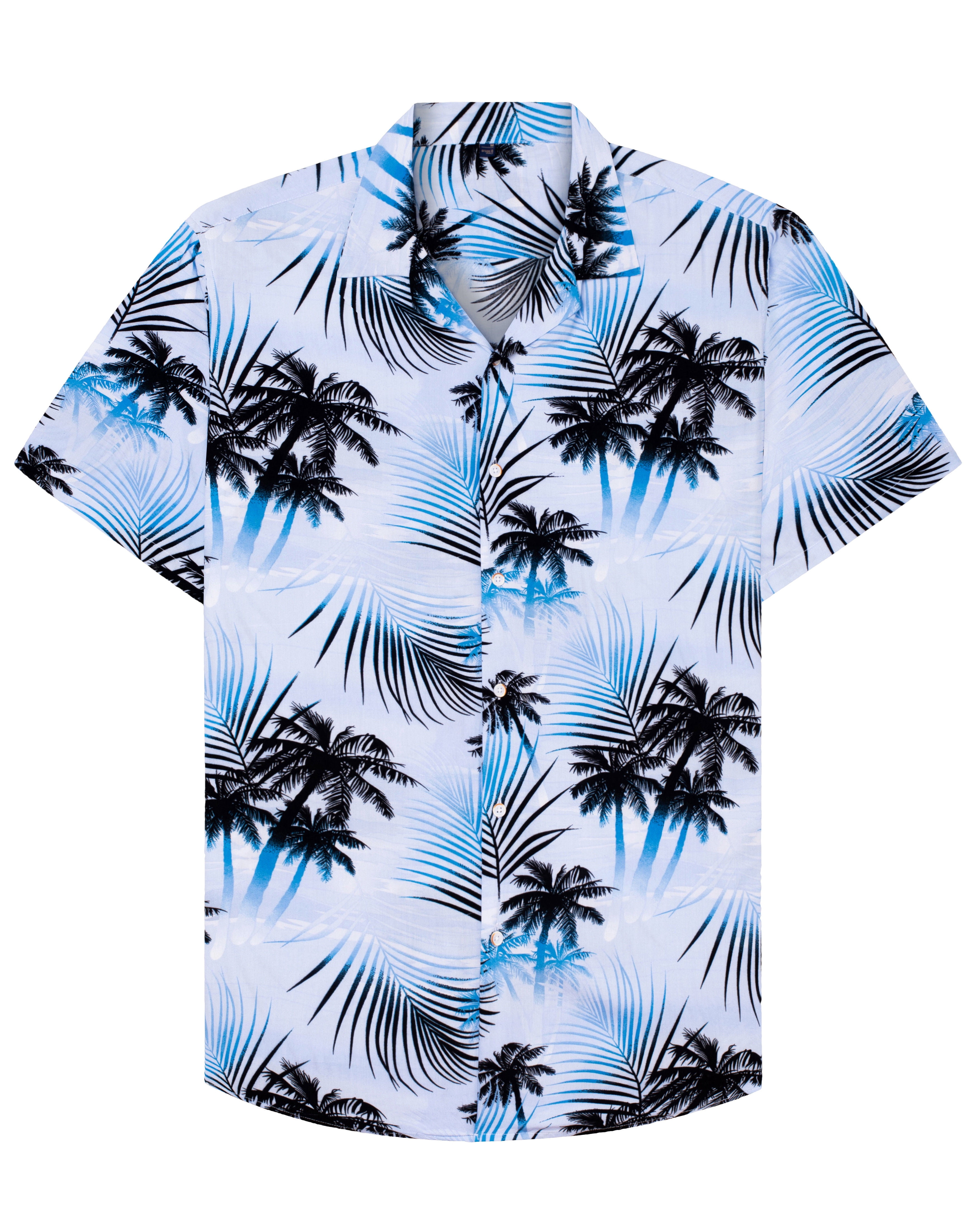 Alimens & Gentle Men's Hawaiian Cotton Style Regular Fit Short Sleeve ...