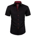 Alimens And Gentle Stretch Short Sleeve Dress Shirt Regular Fit Business