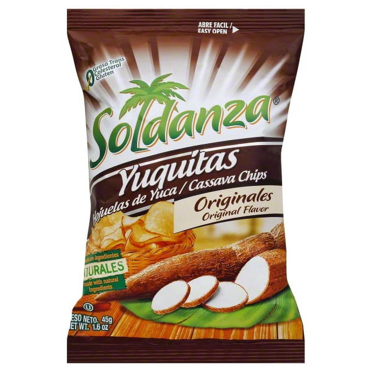 Soldanza YUCA Cassava Chips, 16oz, from Alimentos Bermudez - Walmart.com