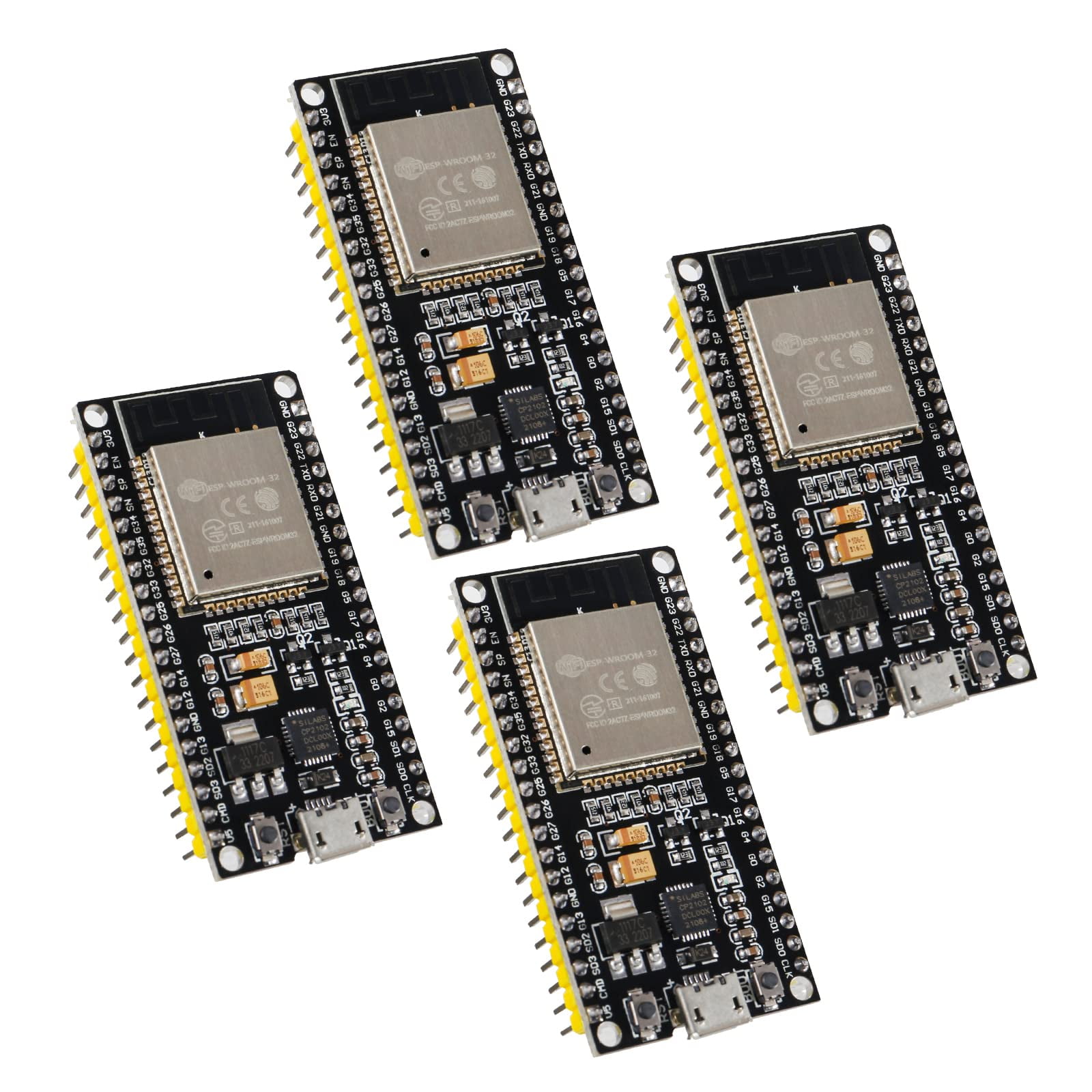 Alinan 4pcs 38Pin ESP32 RRF12 Development Board ESP-32S Microcontroller Processor Integrated 2 ...